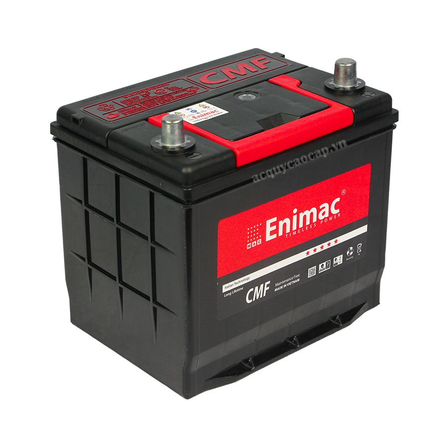 Ắc quy Enimac 55D23L 12V 60Ah - Chính Hãng, Tặng Ngay Khuyến Mãi Lớn