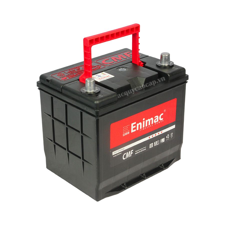 Ắc quy Enimac 55D23R 12V 60AH chính hãng, an toàn, không cần bảo dưỡng