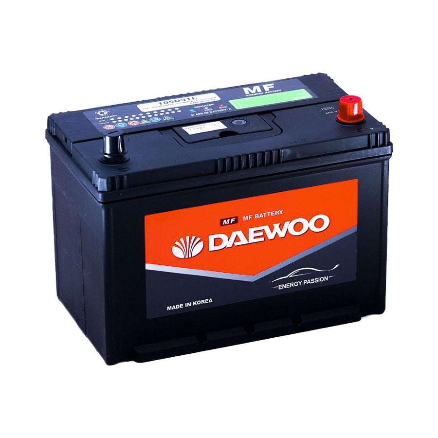 Ắc quy Daewoo 105D31L 12V 90Ah dung lượng lớn, giá tốt tặng kèm ưu đãi