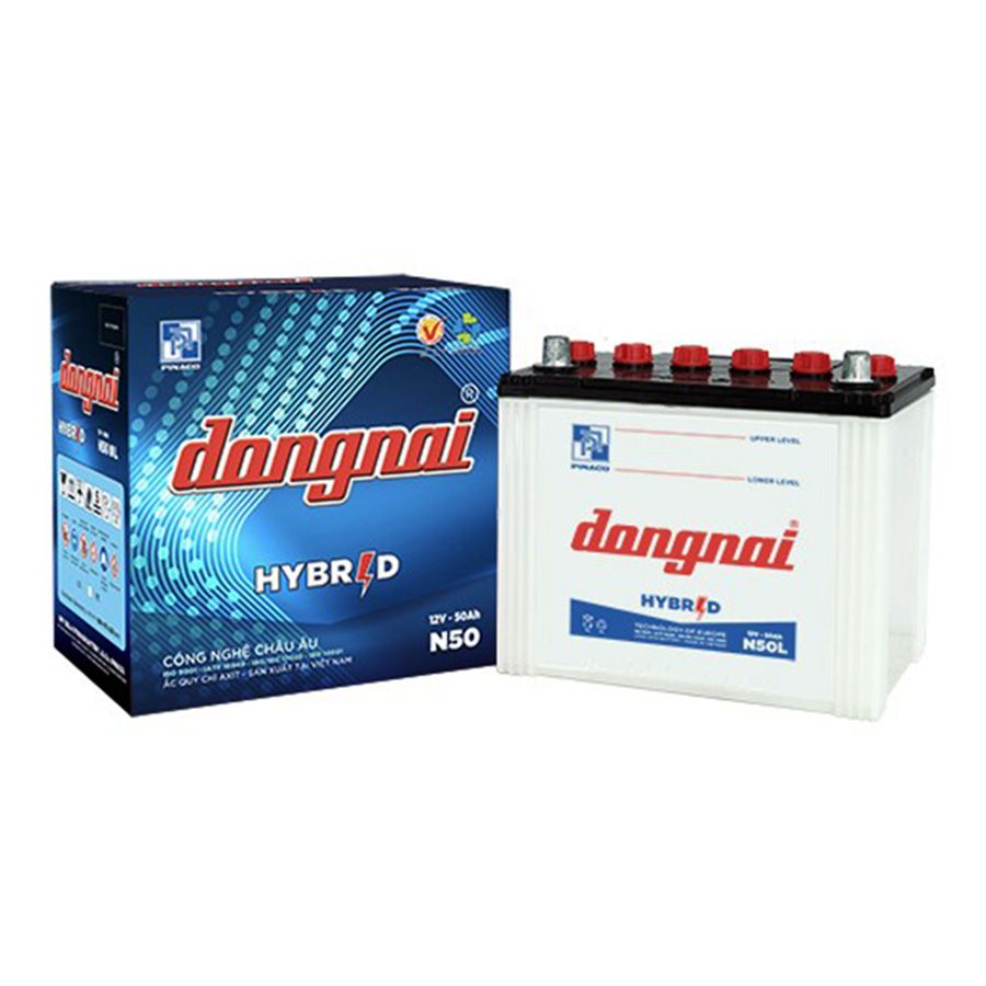 Ắc quy Đồng Nai N50L 12V 50AH bán uy tín, giá rẻ hơn tại Acquycaocap