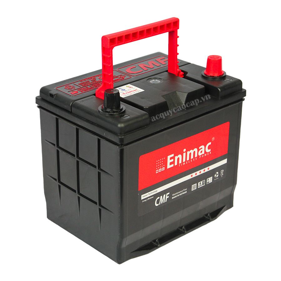 Ắc quy Enimac 55D23L 12V 60Ah - Chính Hãng, Tặng Ngay Khuyến Mãi Lớn