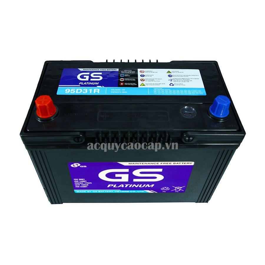 Ắc quy GS 95D31R 12V 80AH giá rẻ hơn, ưu đãi tốt | Ắc Quy Cao Cấp.vn