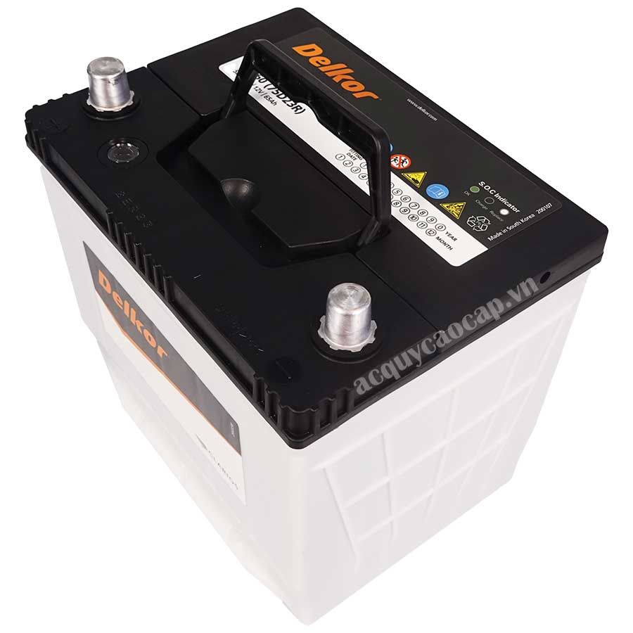 Ắc quy Delkor 75D23R 12V 65AH - Mua Online giá rẻ hơn tại Acquycaocap