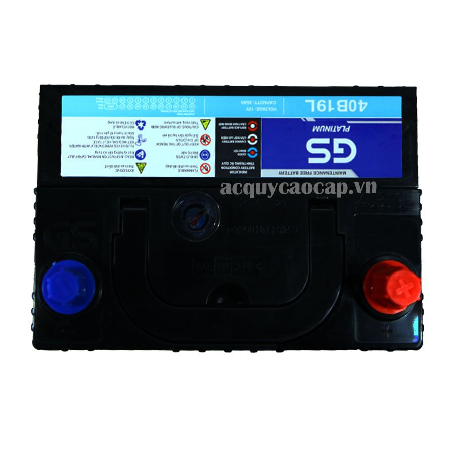 Ắc quy GS 40B19L 12V 35AH Chính hãng, giá bán rẻ hơn tại Acquycaocap