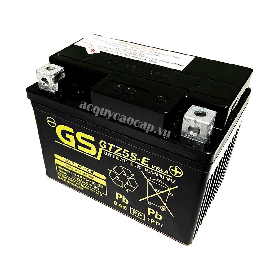 Ắc Quy GS GTZ5S-E 12V 3.5AH | Chất Lượng Vượt Trội, Khởi Động Mạnh Mẽ