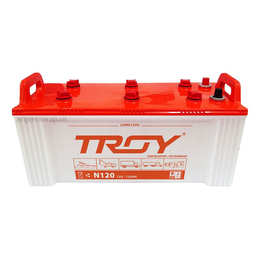 Ắc quy Troy N120 12V 120AH giá rẻ, ưu đãi tốt hơn tại Acquycaocap.vn