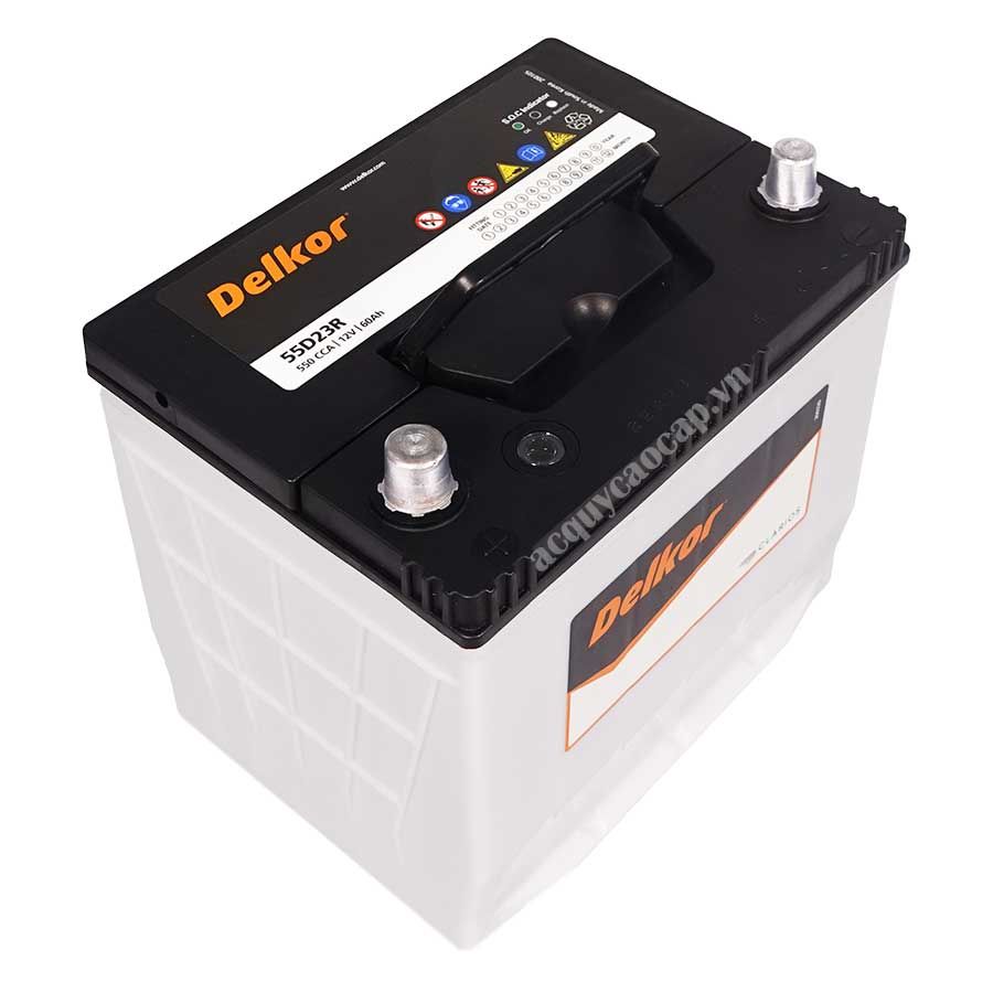 Ắc quy Delkor 55D23R 12V 60Ah - Giá bán tốt nhất tại Ắc Quy Cao Cấp