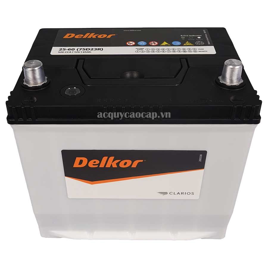 Ắc quy Delkor 75D23R 12V 65AH - Mua Online giá rẻ hơn tại Acquycaocap