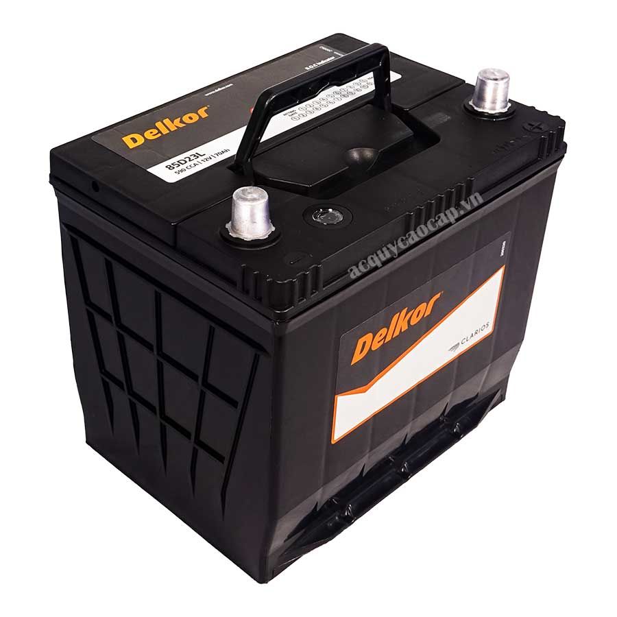Ắc quy Delkor 85D23L 12V 70AH chất lượng cao, giá hợp lý, tặng ưu đãi