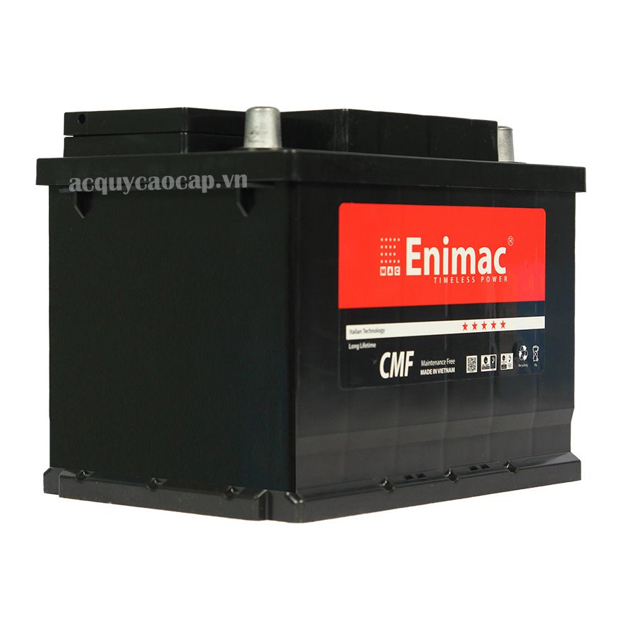 Ắc quy Enimac DIN60R 12V 60AH mua Online giá rẻ hơn tại Acquycaocap.vn