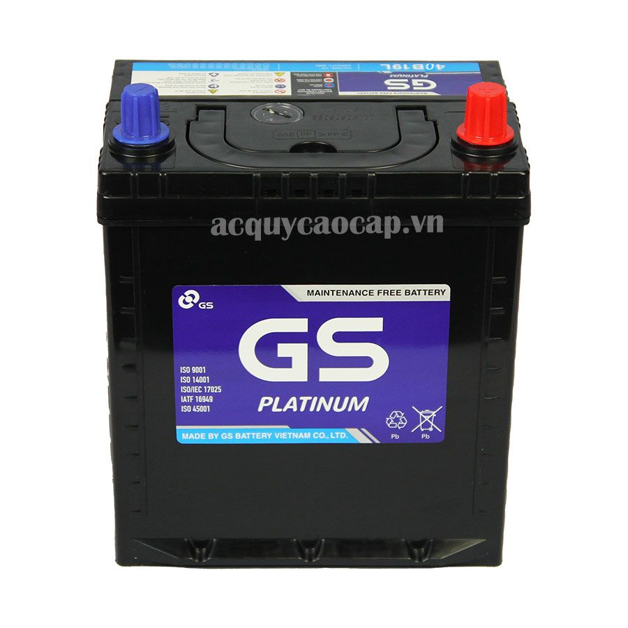 Ắc quy GS 40B19L 12V 35AH Chính hãng, giá bán rẻ hơn tại Acquycaocap