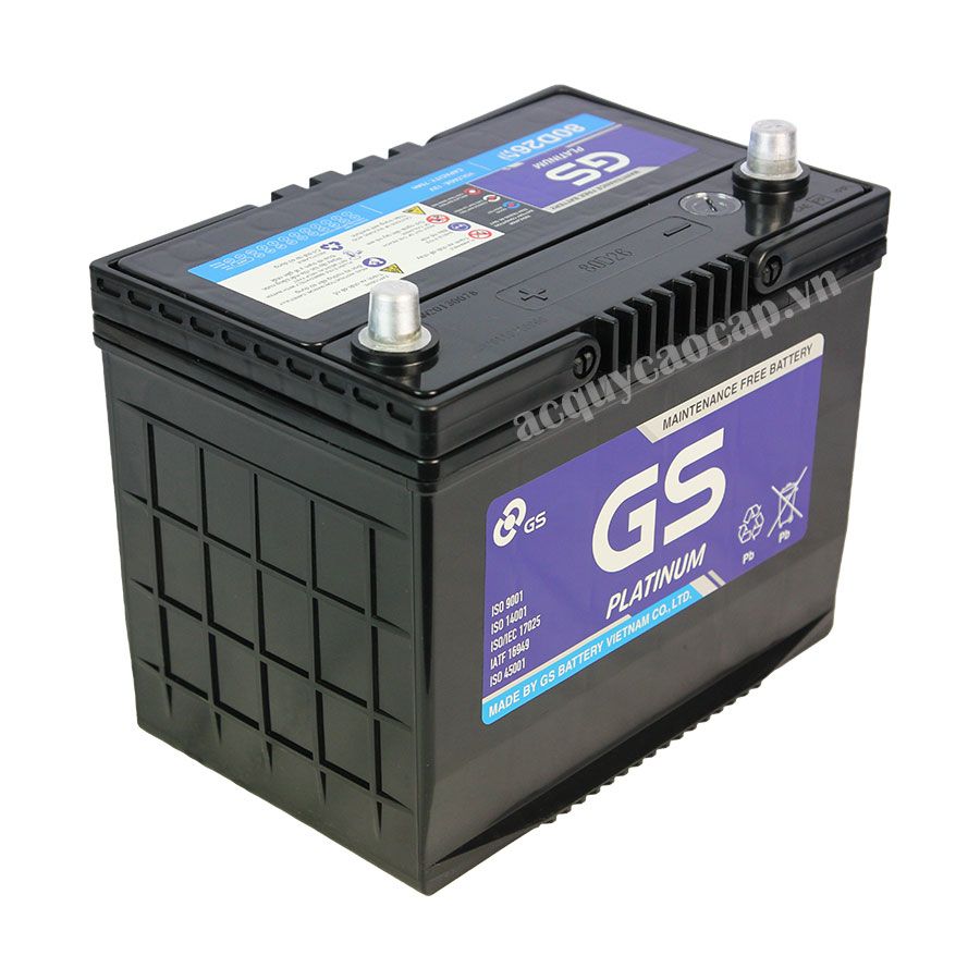 Ắc quy GS 80D26R 12V 70AH Mua Online chính hãng, giá ưu đãi tốt nhất