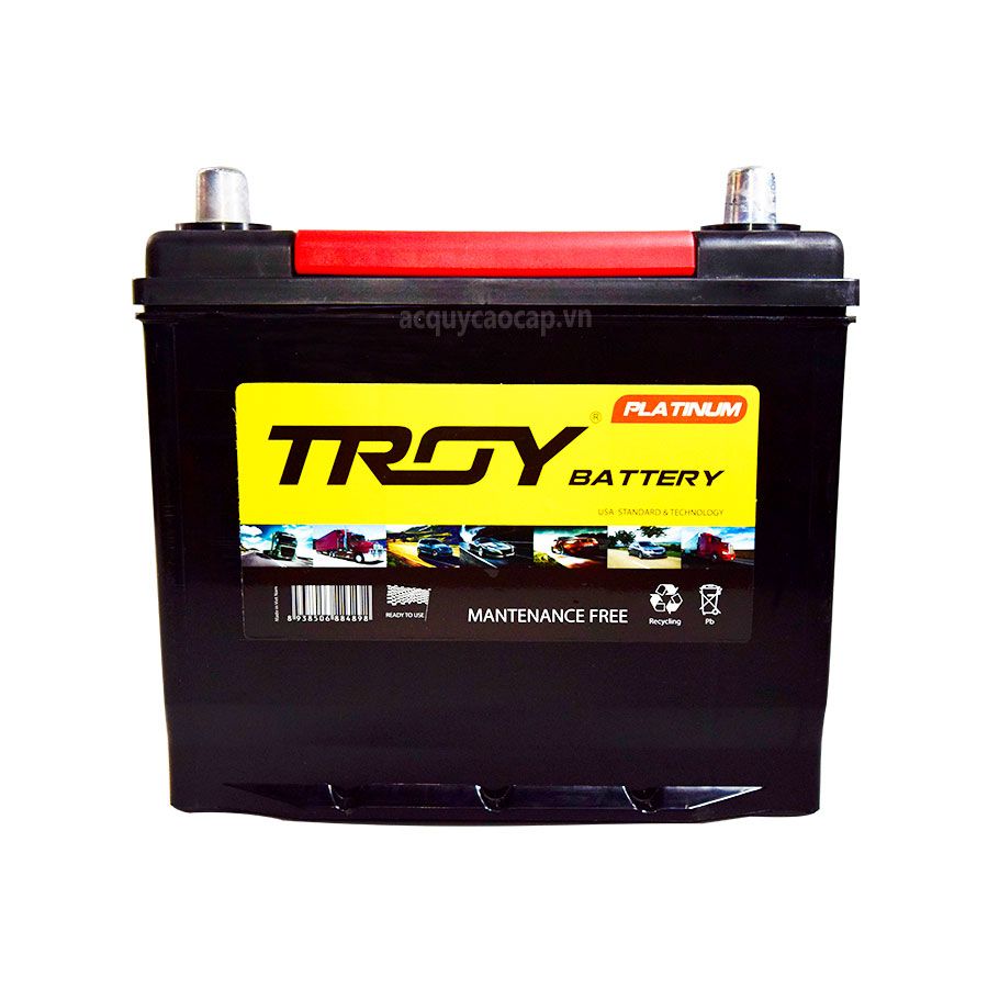 Ắc quy Troy 75D23R 12V 65AH - Bảo hành, đổi trả Chính Hãng, ưu đãi tốt