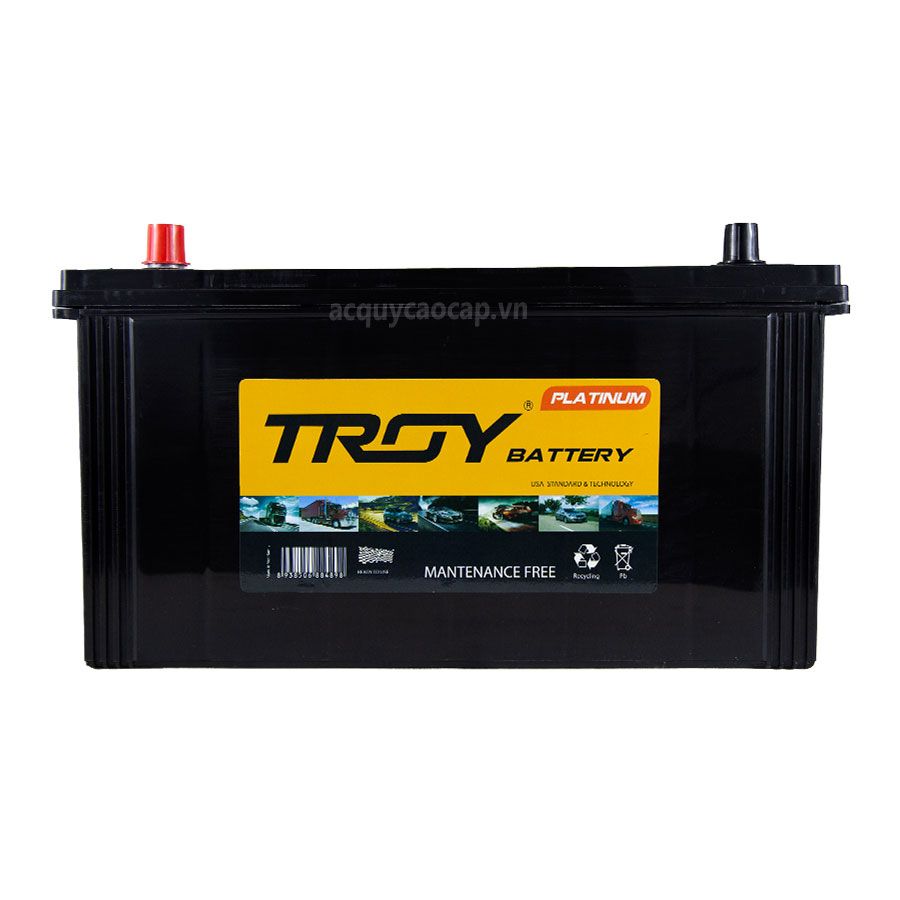 Ắc quy Troy CMF N100 - 115E41R 12V 100Ah - Công Nghệ Mỹ, Chính Hãng