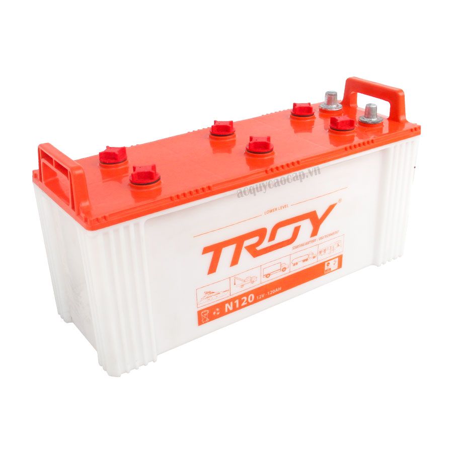 Ắc quy Troy N120 12V 120AH giá rẻ, ưu đãi tốt hơn tại Acquycaocap.vn