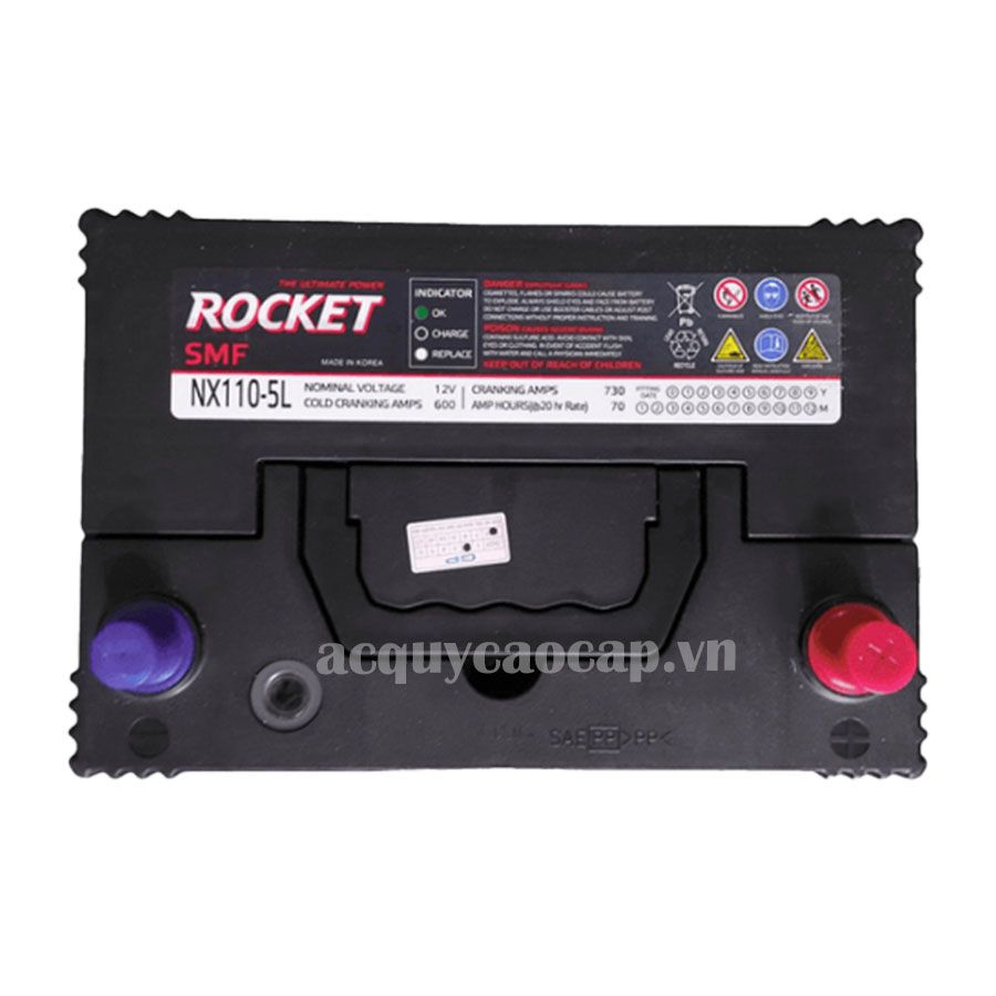 Ắc quy Rocket NX110-5L 12V 70AH chính hãng, giá tốt nhất | Acquycaocap