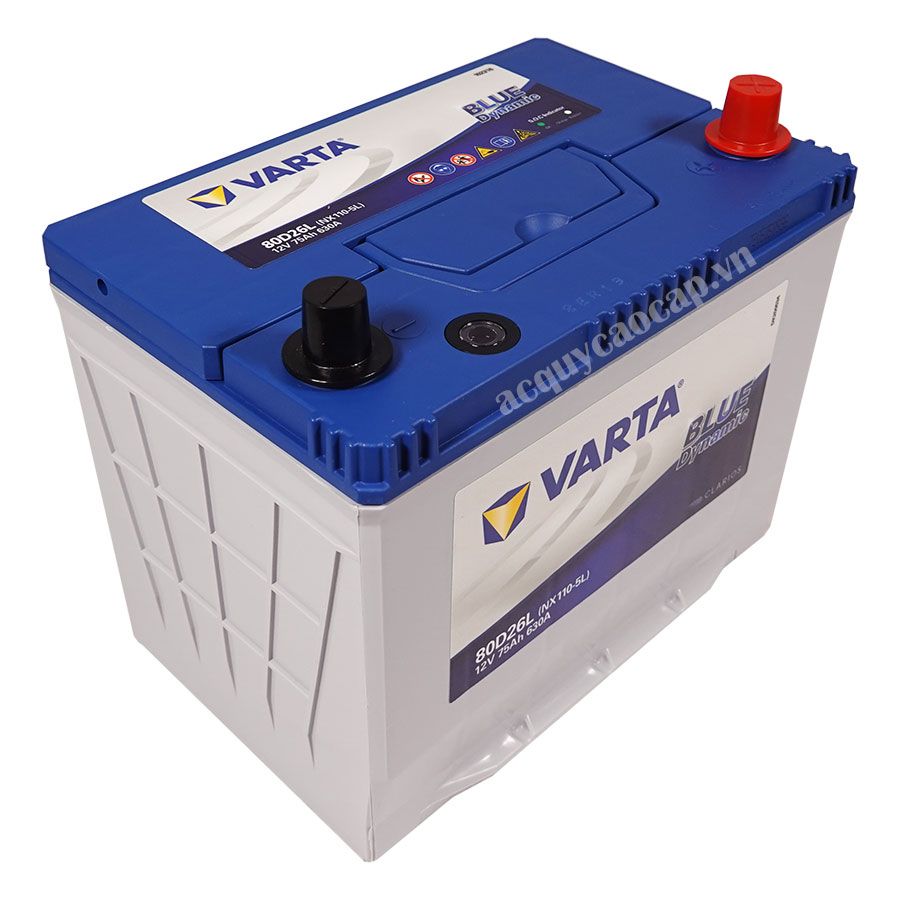 Ắc quy Varta 80D26L 12V 75AH - Mua Online chính hãng, giá tốt hơn