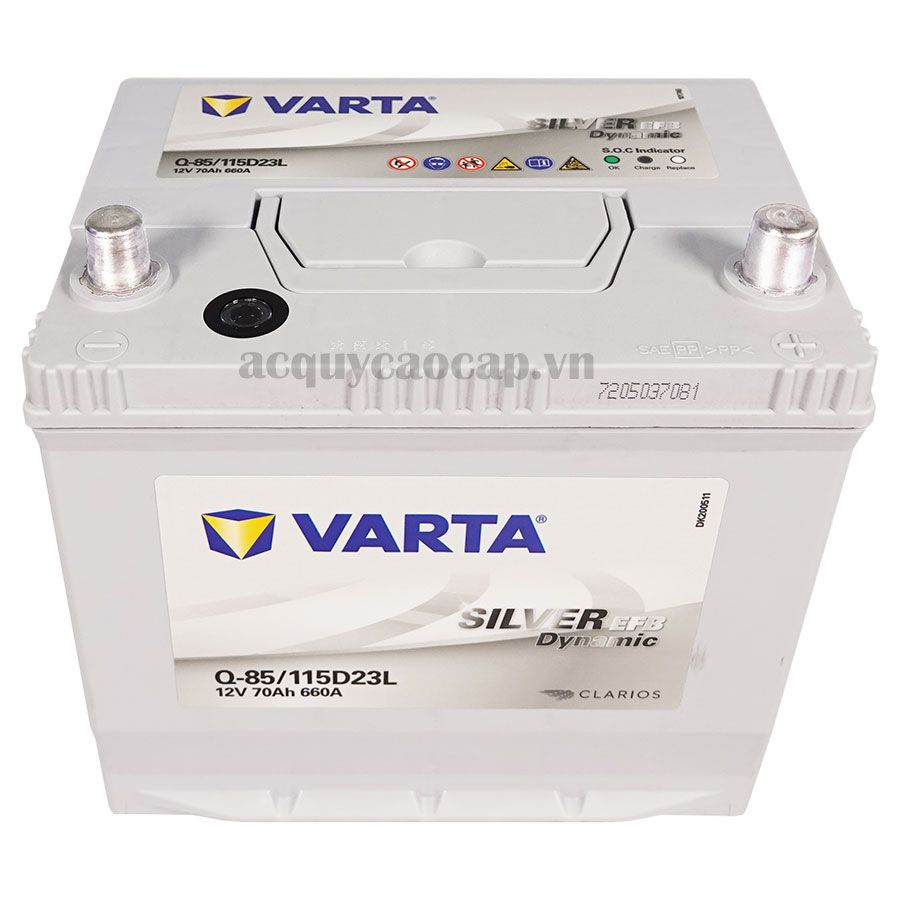 Ắc quy Varta EFB Q-85/115D23L 12V 70Ah - Nhập khẩu Chính Hãng, Giá Siê