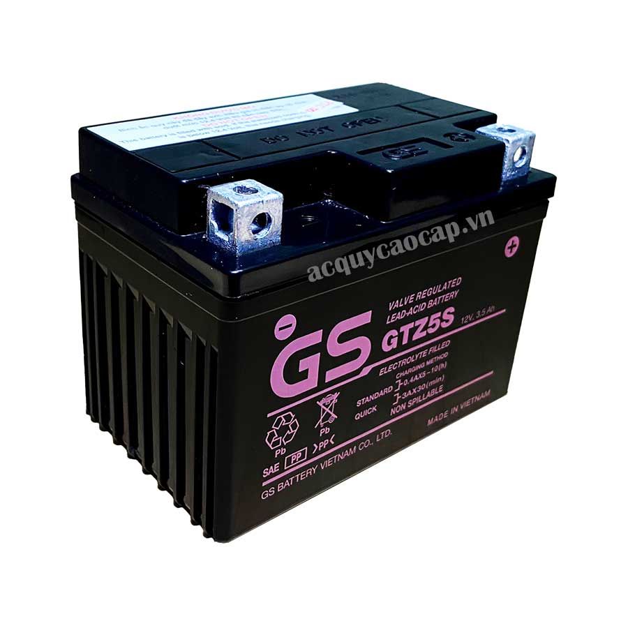 Ắc Quy GS GTZ5S 12V 3.5AH | Công Nghệ Nhật Bản, Chất Lượng Cao, Bền Bỉ
