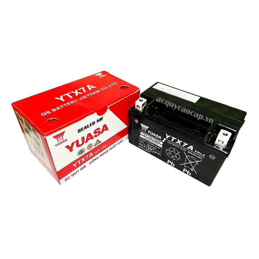 Ắc Quy GS YTX7A 12V 7AH | Sức Mạnh Vượt Trội, An Toàn, Bền Lâu Hơn