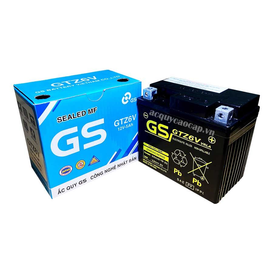 Ắc Quy GS GTZ6V 12V 5AH | Công Nghệ Nhật Bản, Vận Hành Vượt Trội