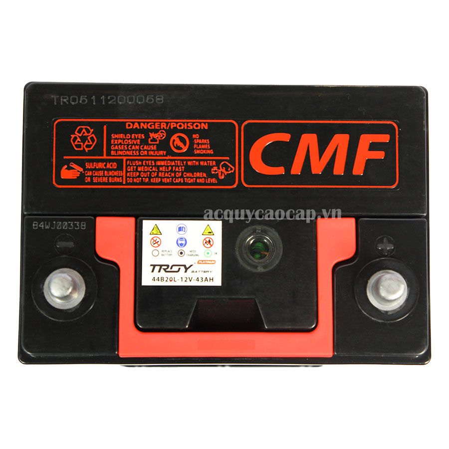 Ắc quy Troy 44B20L 12V 43AH mua online giá tốt nhất tại Acquycaocap.vn