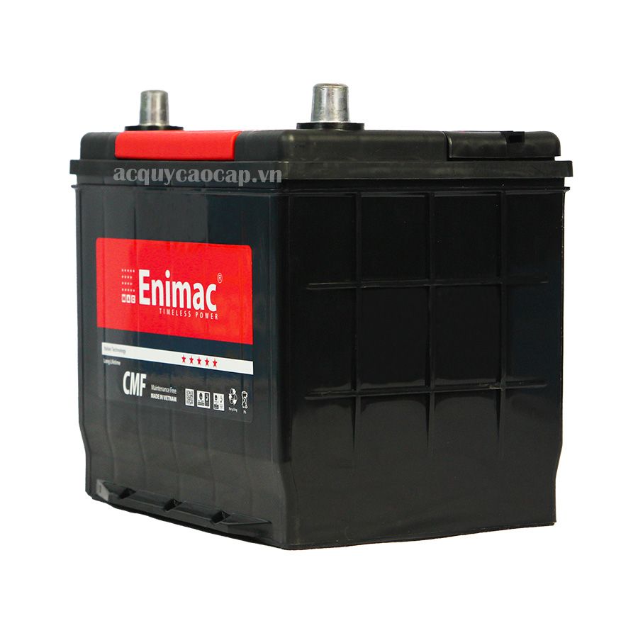 Ắc quy Enimac 55D23L 12V 60Ah - Chính Hãng, Tặng Ngay Khuyến Mãi Lớn