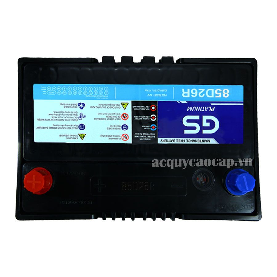 Ắc quy GS 85D26R 12V 75AH chính hãng, giá tốt, công nghệ Nhật Bản