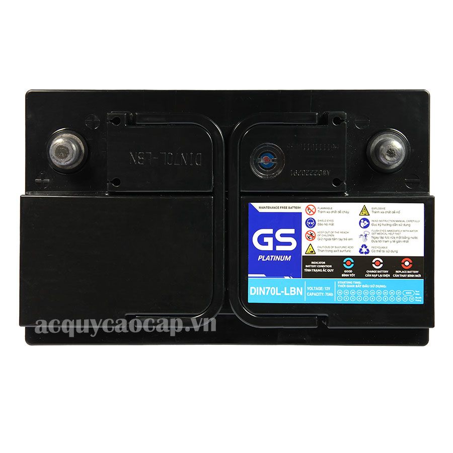 Ắc quy GS DIN70L-LBN 12V 70AH giá rẻ hơn, chính hãng | Acquycaocap.vn