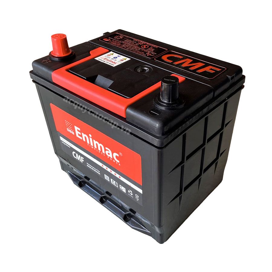 Ắc quy Enimac 55D23R 12V 60AH chính hãng, an toàn, không cần bảo dưỡng
