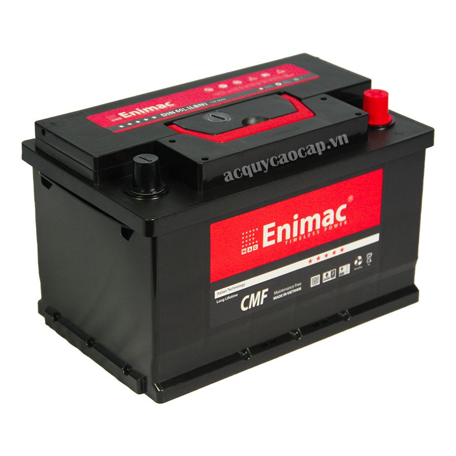 Ắc quy Enimac DIN60L-LBN 12V 60AH giá rẻ, ưu đãi tốt tại Acquycaocap