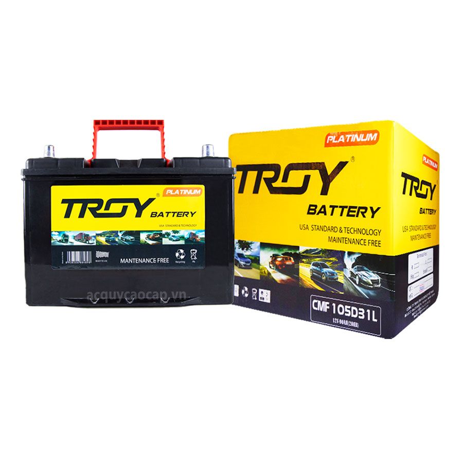 Ắc quy Troy 105D31L 12V 90AH giá rẻ hơn, bán uy tín tại Ắc Quy Cao Cấp
