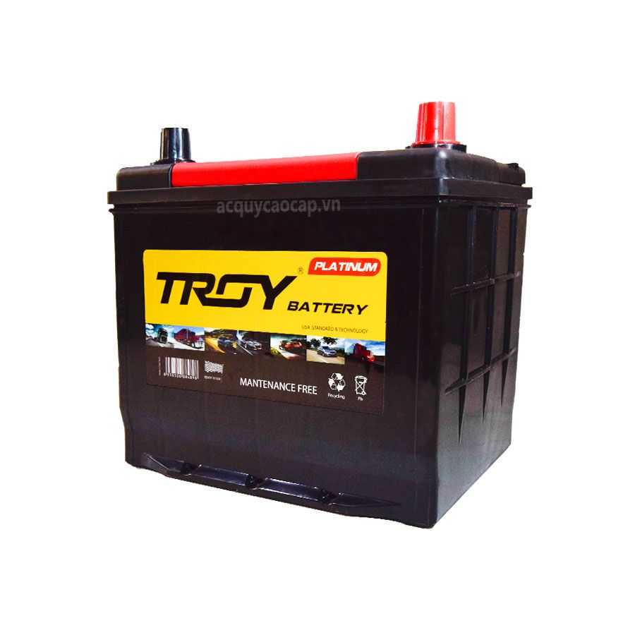 Ắc quy Troy 75D23L 12V 65Ah - Công nghệ USA, Bán Chạy tại Acquycaocap