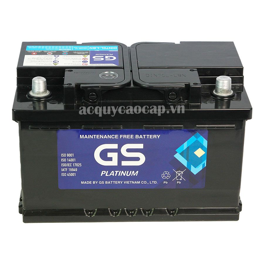 Ắc quy GS DIN70L-LBN 12V 70AH giá rẻ hơn, chính hãng | Acquycaocap.vn