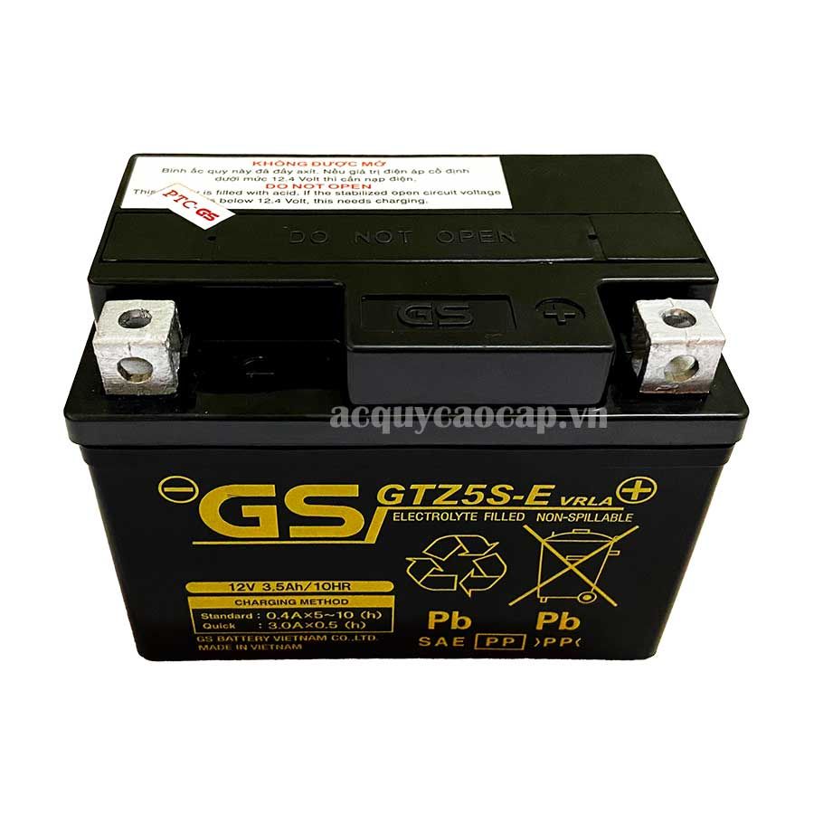 Ắc Quy GS GTZ5S-E 12V 3.5AH | Chất Lượng Vượt Trội, Khởi Động Mạnh Mẽ
