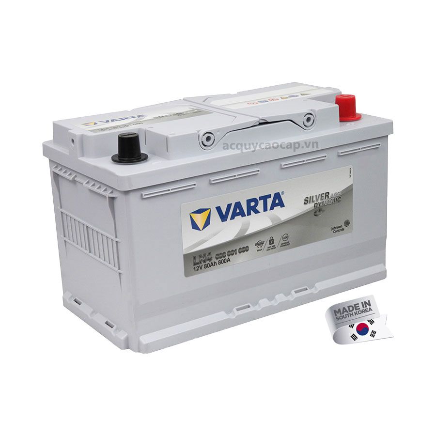 Ắc quy Varta AGM LN4 580901080 - Cao Cấp, Bảo Hành Chính Hãng
