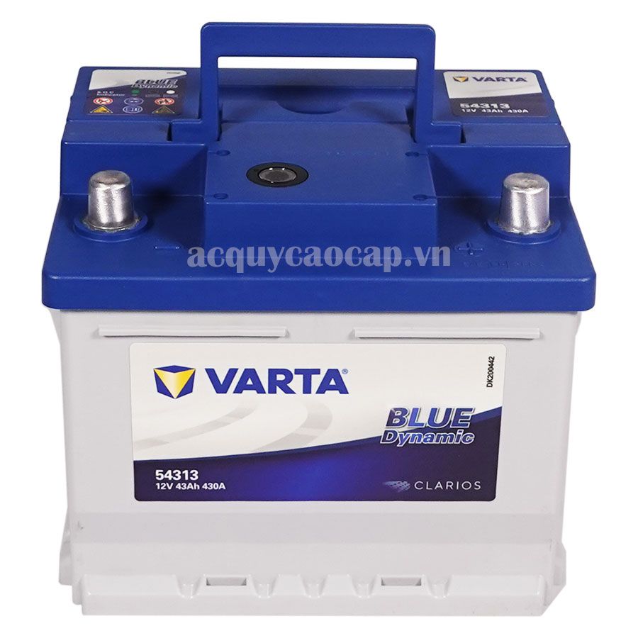 Ắc quy Varta DIN 54313 12V 43AH chính hãng, nguồn điện mạnh, ổn định