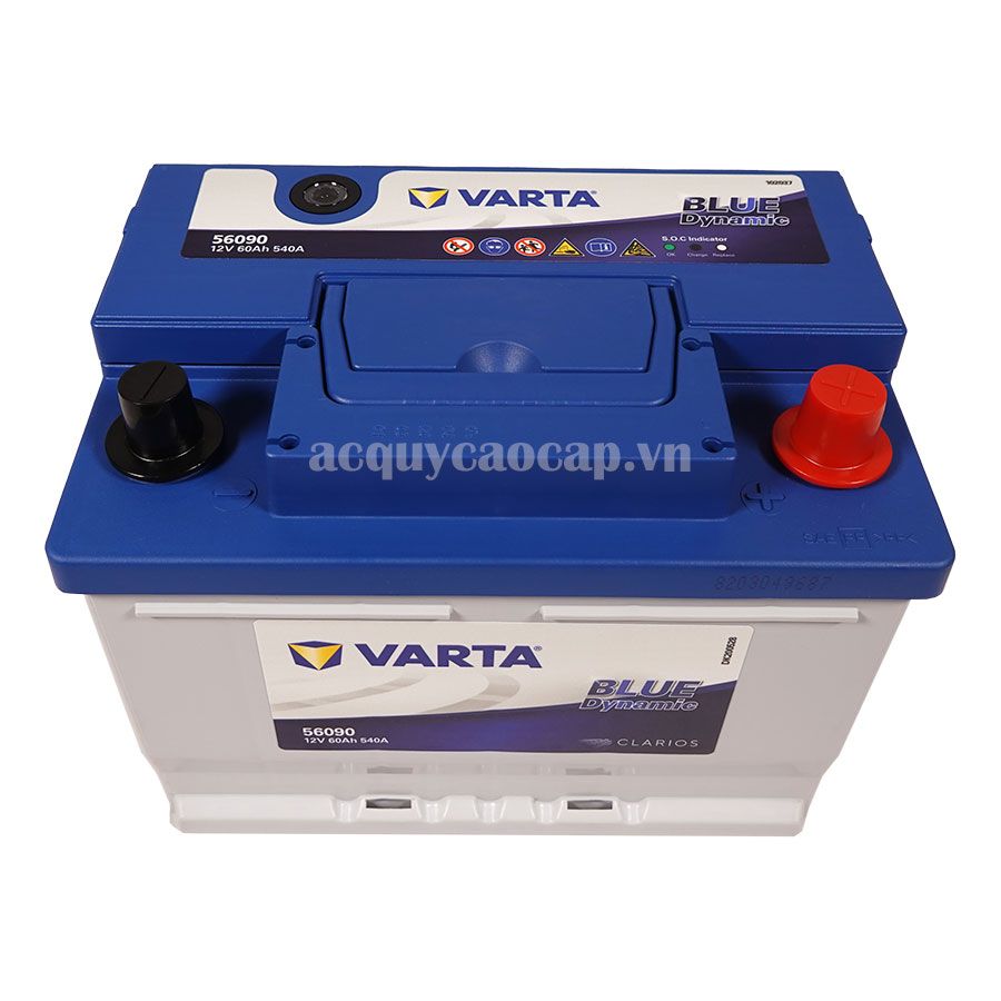 Ắc quy Varta 56090 12V 60AH Chính Hãng, Chất Lượng Cao tại Acquycaocap