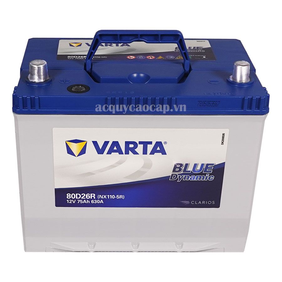 Ắc quy Varta 80D26R 12V 65AH Chính Hãng, Giá Rẻ hơn tại Ắc Quy Cao Cấp
