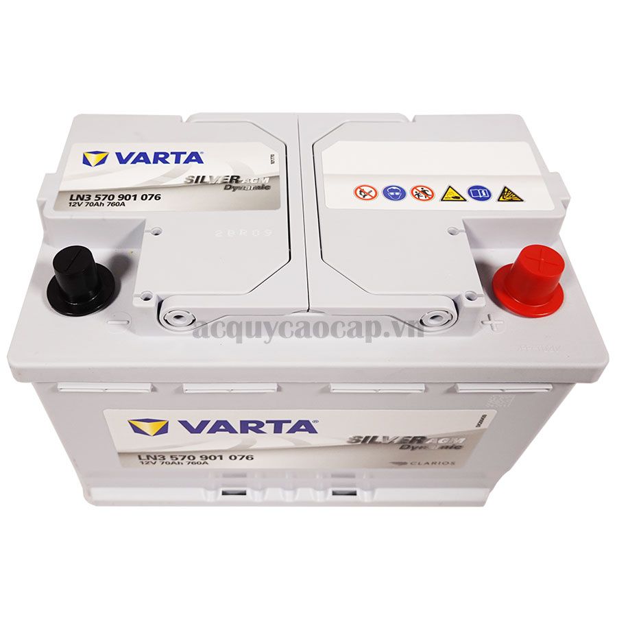 Ắc quy Varta AGM LN3 57090107 12V 70AH | Acquycaocap.vn