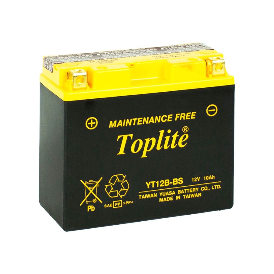 Ắc Quy Toplite YT12B-BS 12V 10AH | Công Nghệ Nhật, Khởi Động Mạnh Mẽ