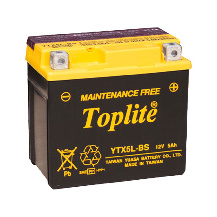 Ắc Quy Toplite YTX5L-BS 12V 5AH | Ưu Đãi Lớn, Giá Rẻ tại Acquycaocap