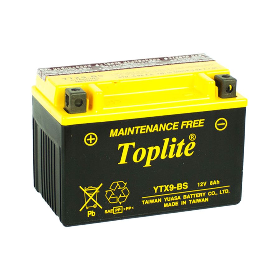 Ắc Quy Toplite YTX9-BS 12V 8AH | Chất Lượng Vượt Trội, Khởi Động Mạnh