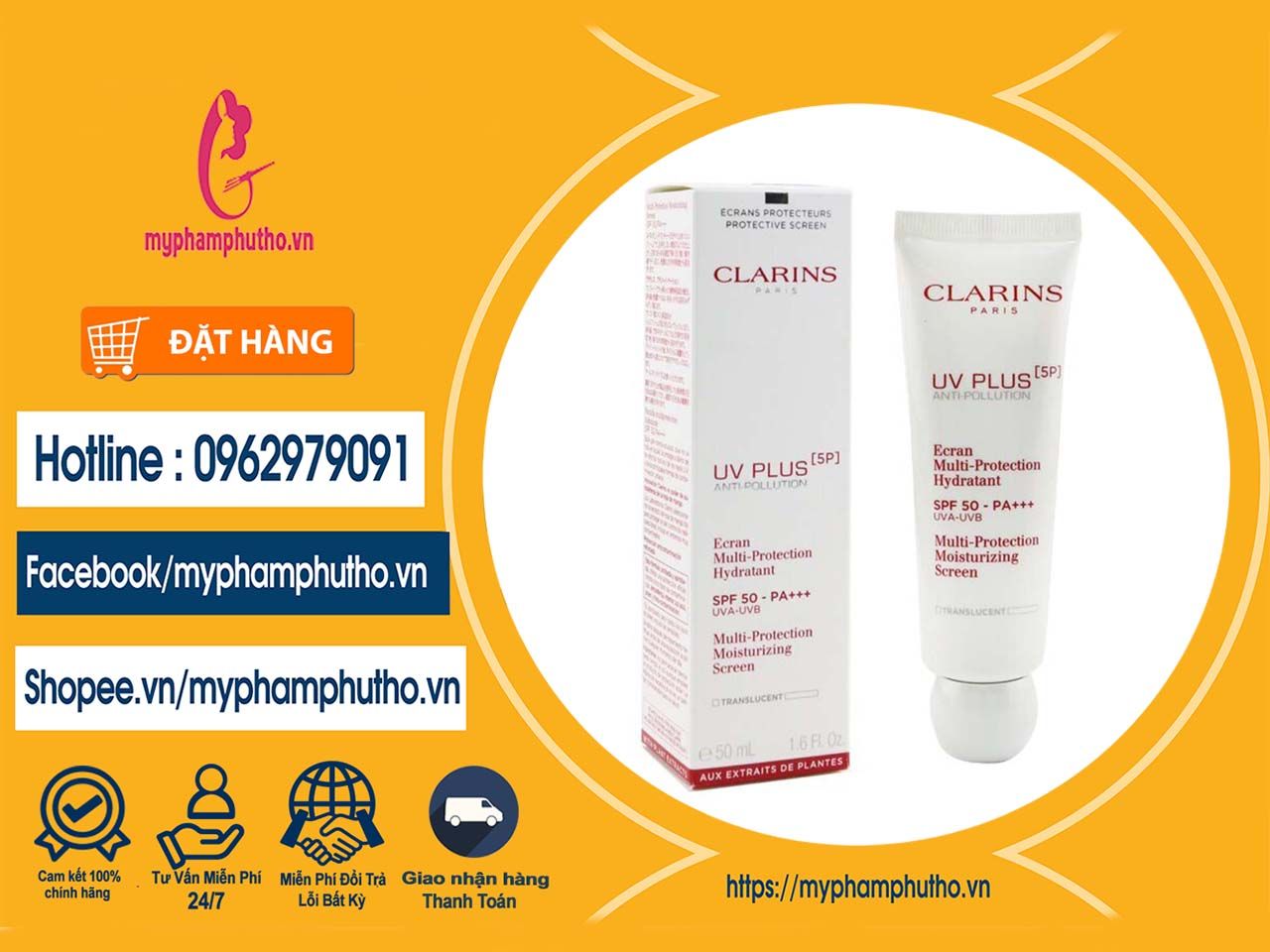 Kem chống nắng Clarins UV Plus – myphamphutho.vn