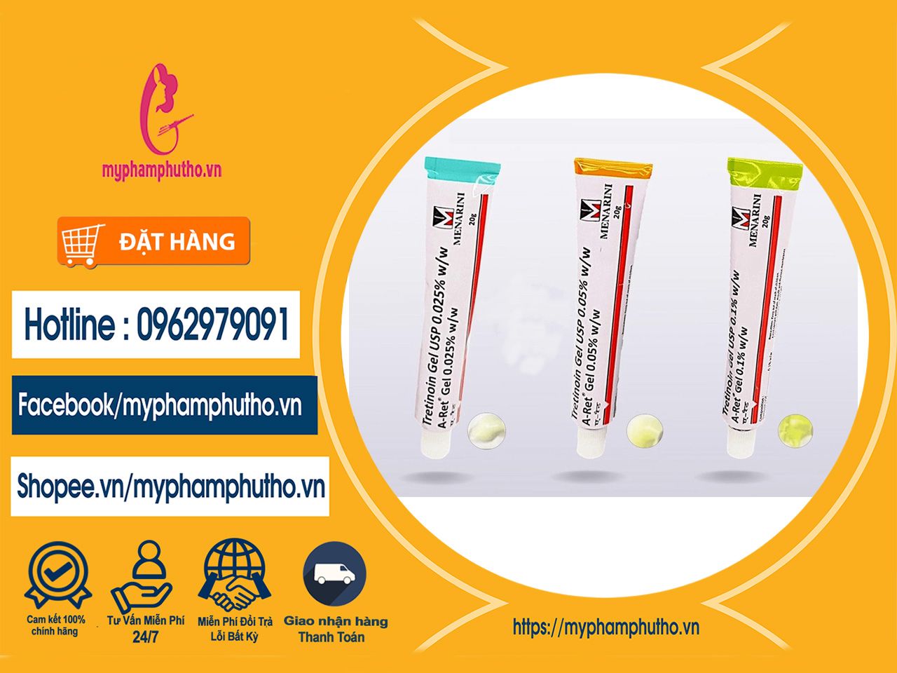 Kem Tretinoin Gel Usp Ấn Độ Myphamphutho Vn