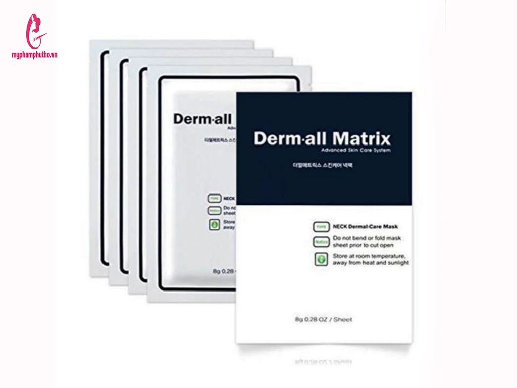 Mặt nạ Nâng Cơ Derm All Matrix Collagen Cao Cấp Hàn Quốc – myphamphutho.vn