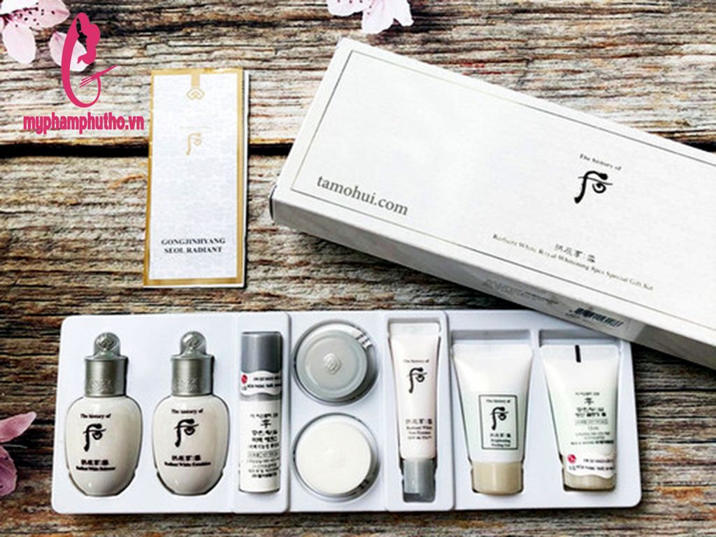 Set Whoo Dưỡng Trắng Trị Sạm Nám Whoo Radiant White Special Mini 8 Món ...