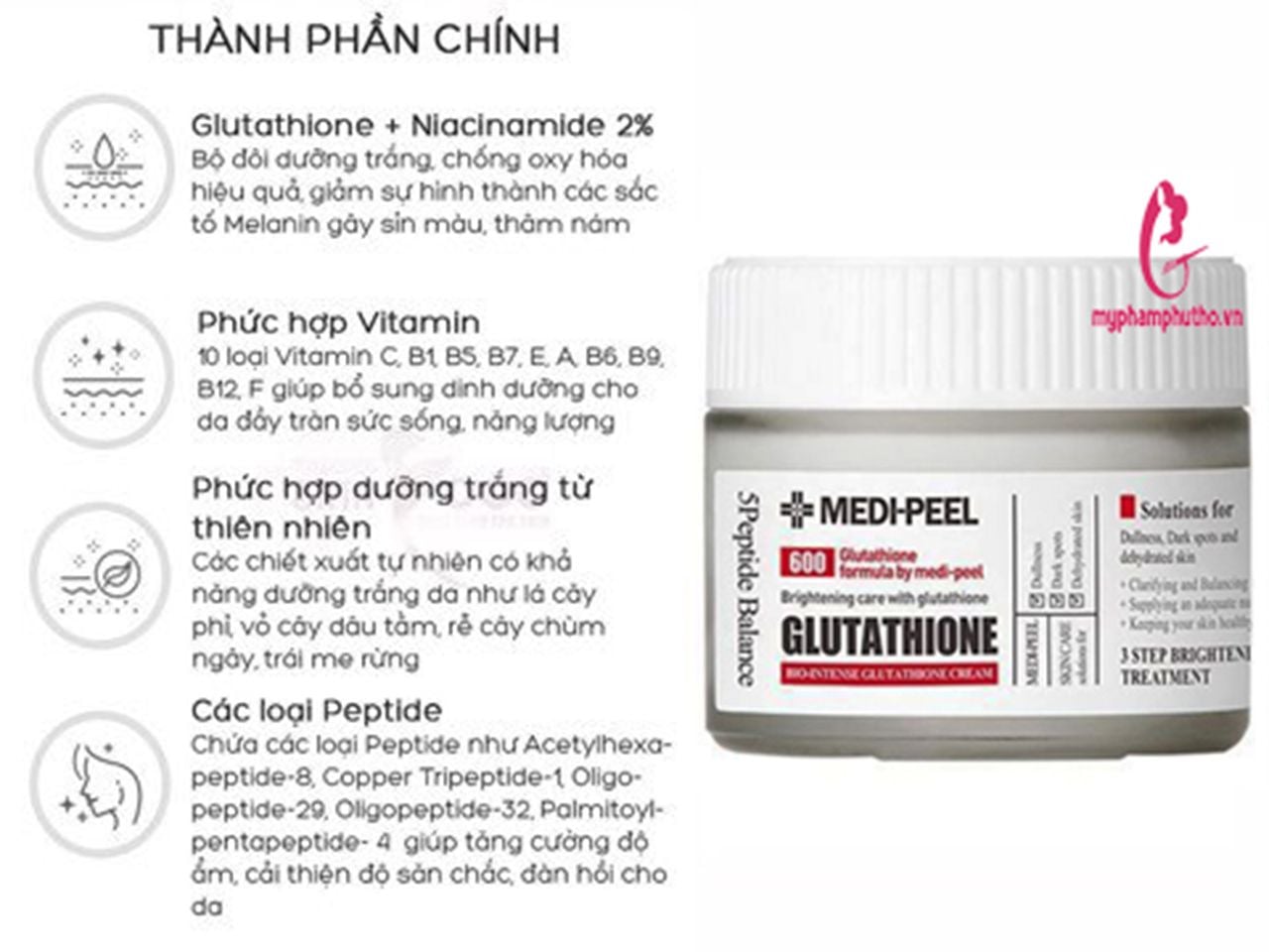 Kem Dưỡng Trắng Da Medi-Peel Bio-Intense Glutathion 600 – myphamphutho.vn