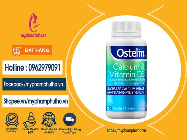 Mẫu ostelin calcium & vitamin d3 thật giả hạn dùng, công dụng