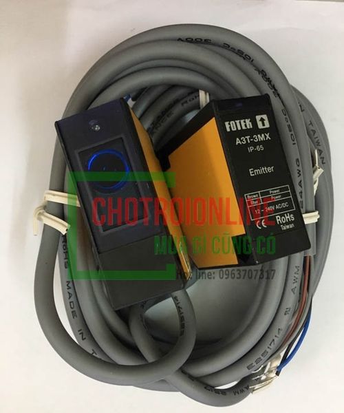 Cảm biến quang thu phát đối xứng Fotek A3T-3MX CHOTROIONLINE.NET